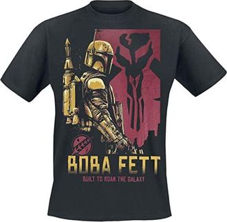 Star Wars Le Livre De Boba Fett - Roam The Galaxy Homme T-Shirt Manches Courtes Noir M
