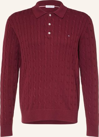 Tommy Hilfiger Strick-Poloshirt rot