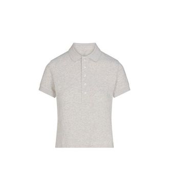 SKIMS Polo manches courtes en coton