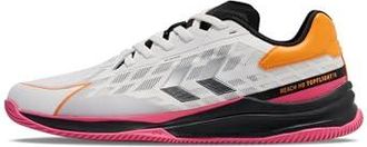 Hummel HB TopFlight Pro 230728-9639 Chaussures de handball dint&eacute;rieur en salle Blanc/rose/orange, Blanc multicolore., 44.5 EU