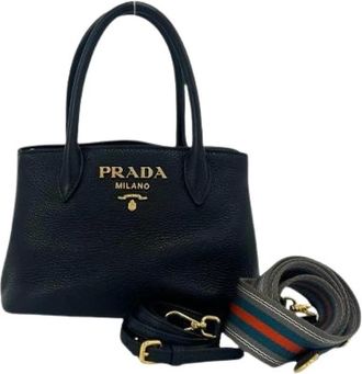 Prada Sac bandouli&egrave;re en cuir Pre-owned - Femme - Pre-owned - Noir - Taille: ONE Size