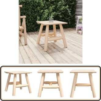 vidaXL Vidaxl - Beistelltisch 49x49x50 cm Massivholz Fichte - Holzm&ouml;bel - Wohnzimmertisch - Beistelltisch - Couchtisch - Esszimmertisch