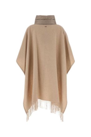 Herno Womens Pink Wool Blend Cape Nuovo Chantilly Exterior: Cashmere Sciarpe E Foulard Scarfs