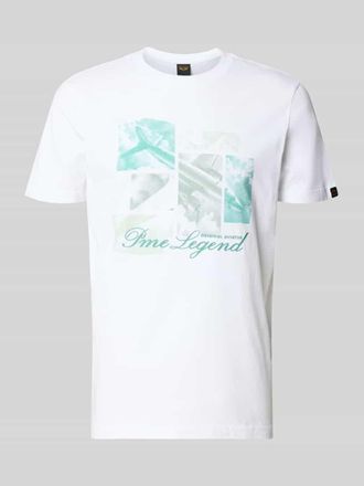 PME Legend T-Shirt mit Label-Print und Rundhalsausschnitt