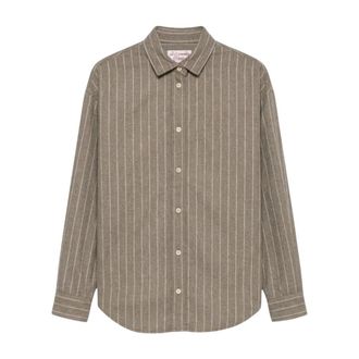 Saint Barth Flanellhemd mit Strass-Schriftzug auf dem R&uuml;cken - - Blouses & Shirts - Damen - Beige - M