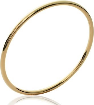 Brillaxis Bracelet jonc rond plaqué or 62mm