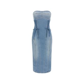 Elisabetta Franchi Denim Dress - - Dresses - Damen - Blau - M