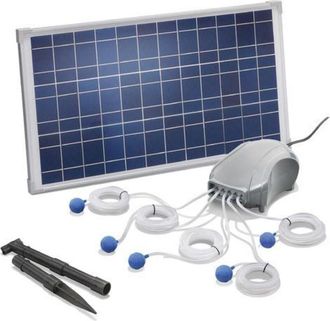 Esotec Solar Teichbel&uuml;fter 25W 600l/h Pumpe Teichbel&uuml;ftung Sauerstoff 101076