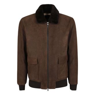 Barba Homme, Vestes, Brun, Taille: XL Veste Aviateur Boston