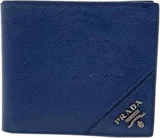 Prada Pre-owned 2M0513 Portefeuille - Homme - Pre-owned - Bleu - Taille: ONE Size