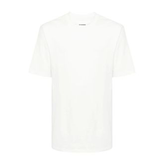 Jil Sander Homme, Tops, Blanc, Taille: M T-Shirt