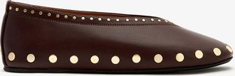 Ganni Ballerine marron Jenny - Pour Femme