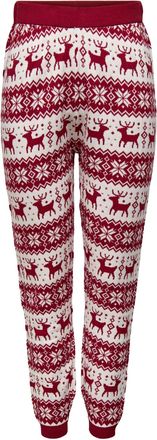 Only Womens ONLXMAS Comfy Snowflake Pant KNT Leggings, Chili Pepper/Pattern:W. Cloud Dancer, M (4er Pack)
