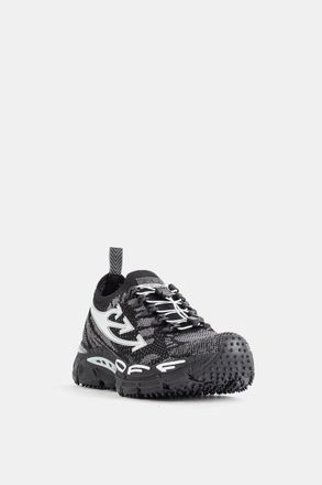 Off-white Mens Baskets Be Right Back Knit Noir - Argent&eacute; Black Sneaker