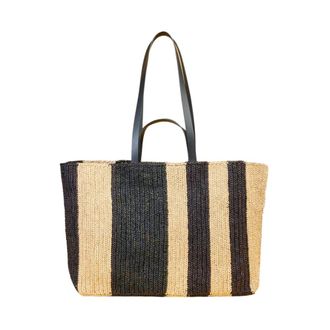 Liviana Conti Gestreifte Maxi-H&auml;keltasche - - Bags - Damen - Mehrfarbig - ONE SIZE