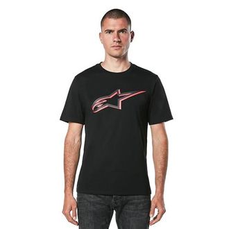 Alpinestars Original Logo T-Shirt, Noir/Rouge, XXL Homme