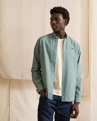 Faguo Chemise vert deau