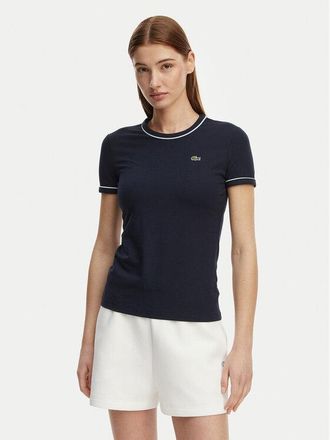 Lacoste T-Shirt TF5289 Dunkelblau Slim Fit
