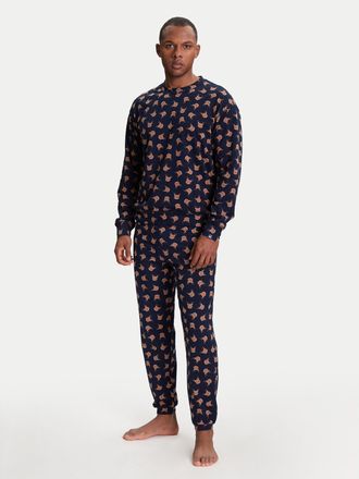 Benetton United Colors Of Benetton Pyjama 38DK4P02L Dunkelblau Regular Fit