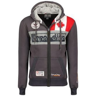 Canadian Peak Flashy Men - Sweat Homme Capuche Poche Kangourou - V&ecirc;tement Sweatshirt Hoody Chaud Manches Longues - Pull Hommes Printemps Ete Automne Hiver (Gris Fon