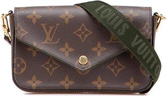 Louis Vuitton Sac bandouli&egrave;re enveloppe &eacute;l&eacute;gant Pre-owned avec bandouli&egrave;re r&eacute;glable - Femme - Pre-owned - Brun - Taille: ONE Size