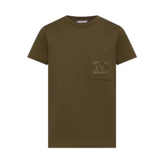 Max Mara Femme, Tops, Vert, Taille: 42 FR T-shirt Papaia