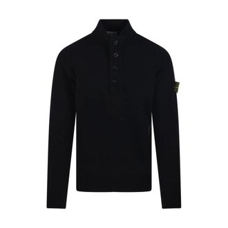Stone Island Herren, Strickwaren, Schwarzk, XLGr&ouml;&szlig;e