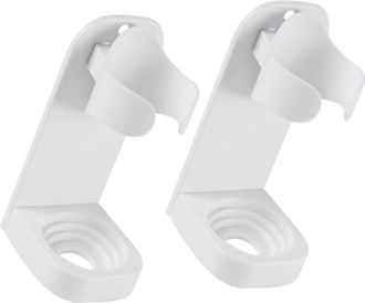 SOLUSTRE Elektrischer Zahnbürstenhalter Kunststoff Wandhalterung Ohne Bohren Für Badezimmer Mit Ablauflöchern 2 Stück Platzsparend Feuchtigkeitsresistent Für G