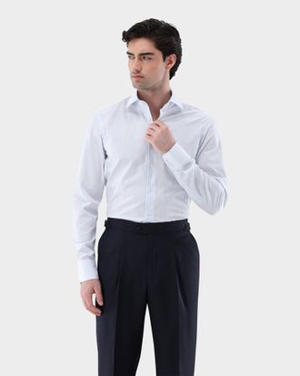 van Laack B&uuml;gelfreies Businesshemd gestreift Tailor Fit