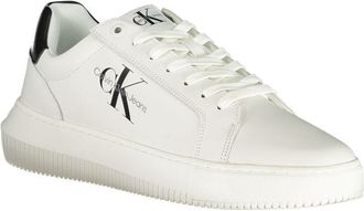 Calvin Klein Logo Lace-Up Sneaker - White