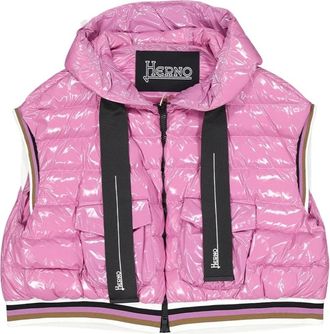 Herno Femme, Vestes, Rose, Taille: 38 FR Down Vest Jacket