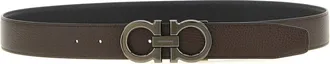Ferragamo Doppio Gancini Belt - Black