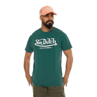 Von Dutch Tee Shirt Homme 100% Coton, T-Shirt Homme First, Col Rond & Regular Fit, Vert Taille XXL