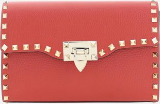 Valentino Garavani Small Rockstud grained calfskin Shoulder Bag Female UNI