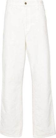 Carhartt Work in Progress Cotton Carpenter Pants - - Trousers - Herren - Wei&szlig; - W30