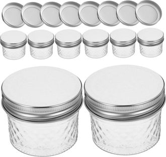 Pretyzoom Leere Marmeladengl&auml;ser 120 Ml Glas Mit Deckel Versiegelt Haushalts Vorratsgl&auml;ser F&uuml;r Honig Sirup Marmelade Selbstgemacht Aufbewahrung