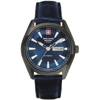 Swiss Alpine Military Montre bracelet automatique avec cristal de saphir Selitta 7090.2575 - Homme - Accessoires - Noir - Taille: ONE Size