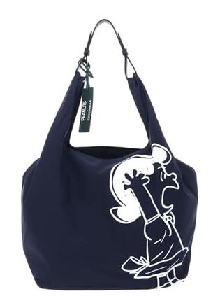 Coccinelle Femme Sac &agrave; bandouli&egrave;re Polyuteano E1T1E110101, bleu fonc&eacute;