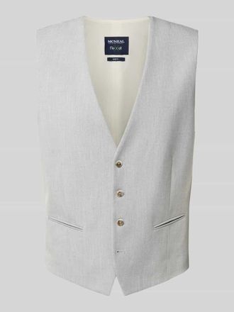 Mc Neal Slim Fit Weste mit Kleinstruktur