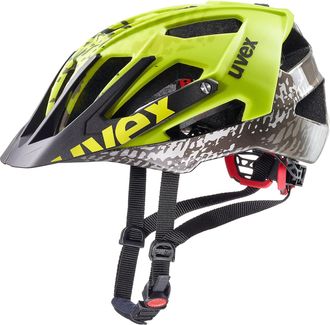 Uvex Quatro - sicherer MTB-Helm für Damen und Herren - individuelle Größenanpassung - waschbare Innenausstattung - Dirt neon Yellow - 52-57 cm