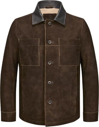 Milestone Herren Jacken braun Ziegenvelours