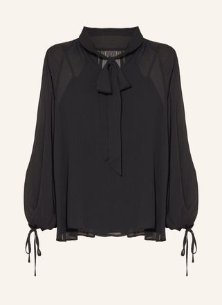 Mrs & Hugs Mrs & Hugs Schluppenbluse Mit Volants schwarz