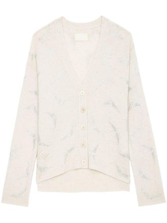 Zadig&Voltaire Mirka Strass Wings Cardigan - Nude
