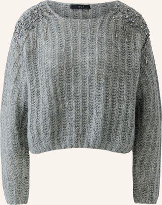 Oui Pullover grau