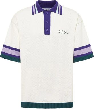Carlo Colucci Homme, Tops, Blanc, Taille: XL Polo Chemises