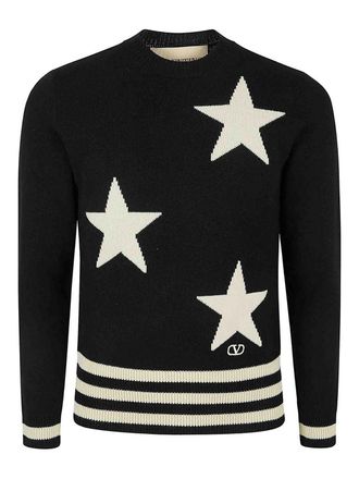 Valentino Garavani Pull Col Rond - Noir