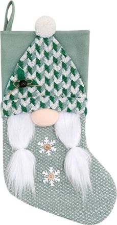 Generic Weihnachtsstr&uuml;mpfe, gr&uuml;n, gestrickt, Zwerg, Dekoration f&uuml;r Innen- und Au&szlig;enbereich, T&uuml;r, Fenster, Wand, Baum, Tisch, Garten, S&uuml;&szlig;igkeiten, Kamin