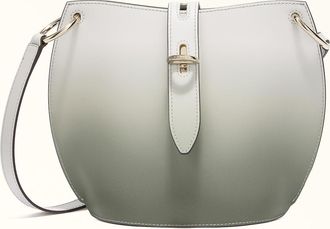 Furla Unica Furla Umh&auml;ngetasche Toni Cactus Gr&uuml;n Queen Kalbsleder Mit Farbverlauf-print Damen