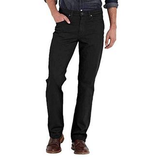 Lee Brooklyn Straight Jeans Homme, Clean Black Cs, 34W / 34L