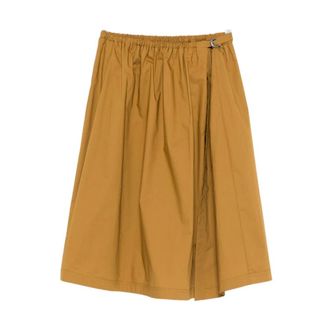 Pinko Pinko, Femme, Jupes, Brun, Taille: 40 FR Midi Skirt